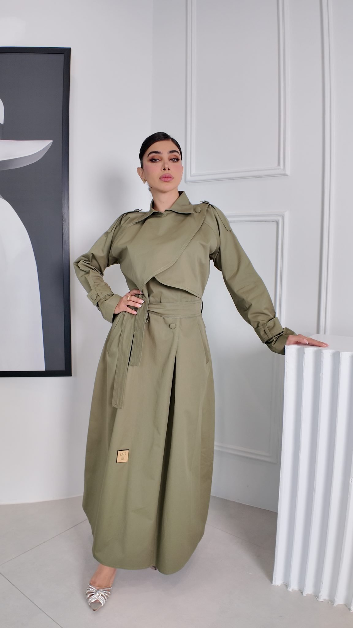 ترانشکوت خام مکس مارا لون اخضر – TALEEN COLLECTION